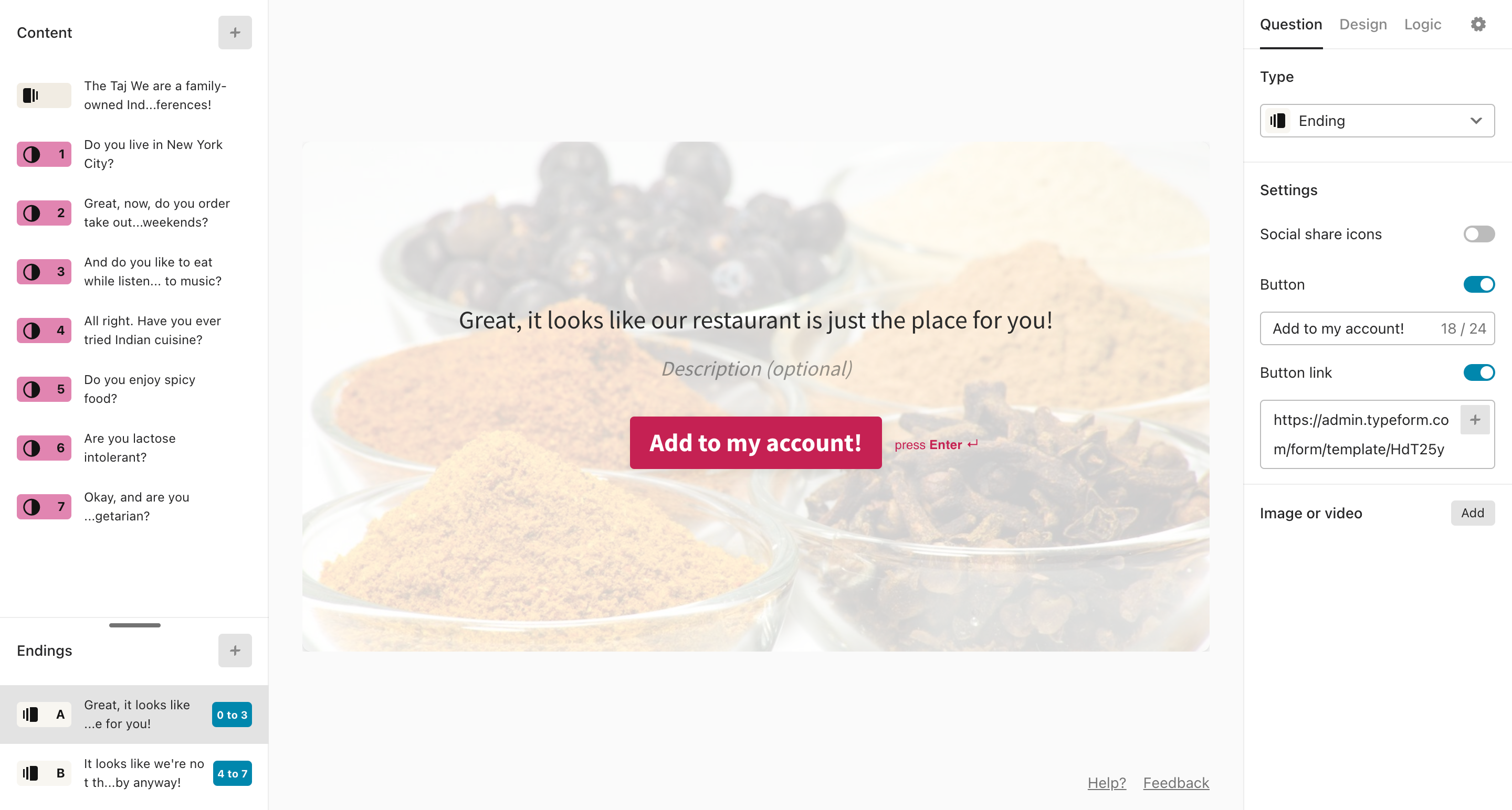 Create A Personality Quiz Help Center Typeform